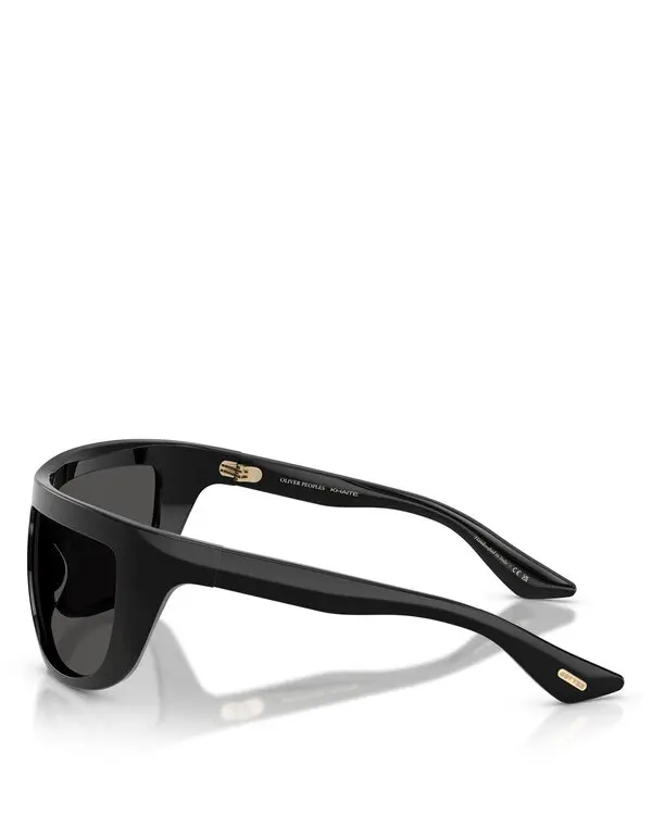 Khaite X Oliver Peoples Wraparound Sunglasses - Black