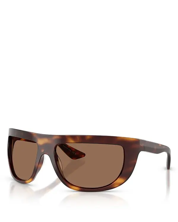 Khaite X Oliver Peoples Wraparound Sunglasses - Brown