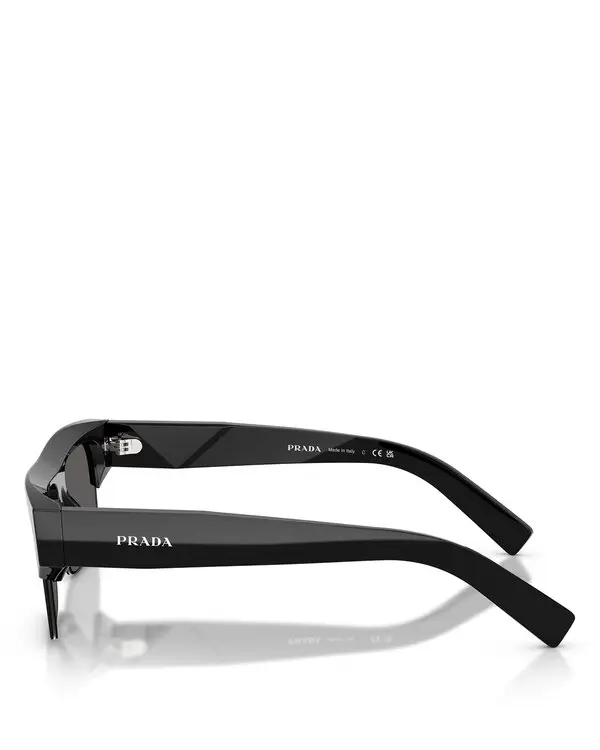 Prada Rectangular Sunglasses, 55mm - Black