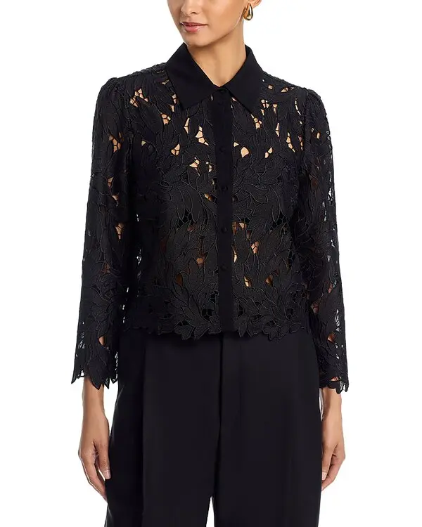 Generation Love Talsie Embroidered Georgette Combo Shirt