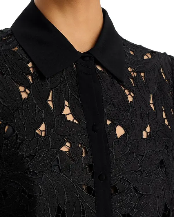 Generation Love Talsie Embroidered Georgette Combo Shirt