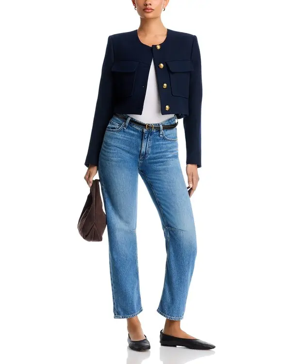 Rag & Bone Featherweight Stevie Slim High Rise Tapered Jeans - Echo