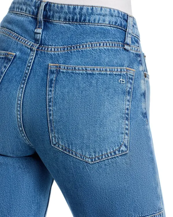 Rag & Bone Featherweight Stevie Slim High Rise Tapered Jeans - Echo