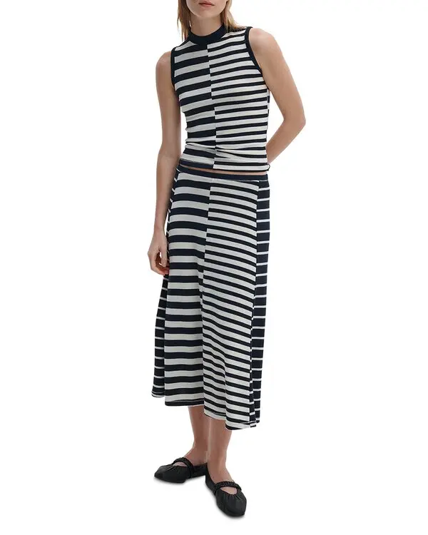 Rag & Bone The Knit Mixed Stripe Tank Top - Salute Multi