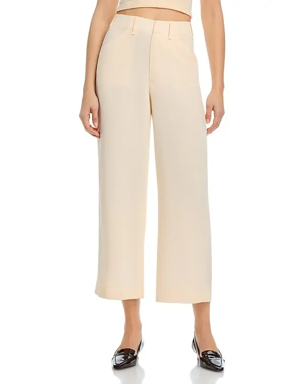 Rag & Bone Allison Linen Wide Leg Pants - Ivory