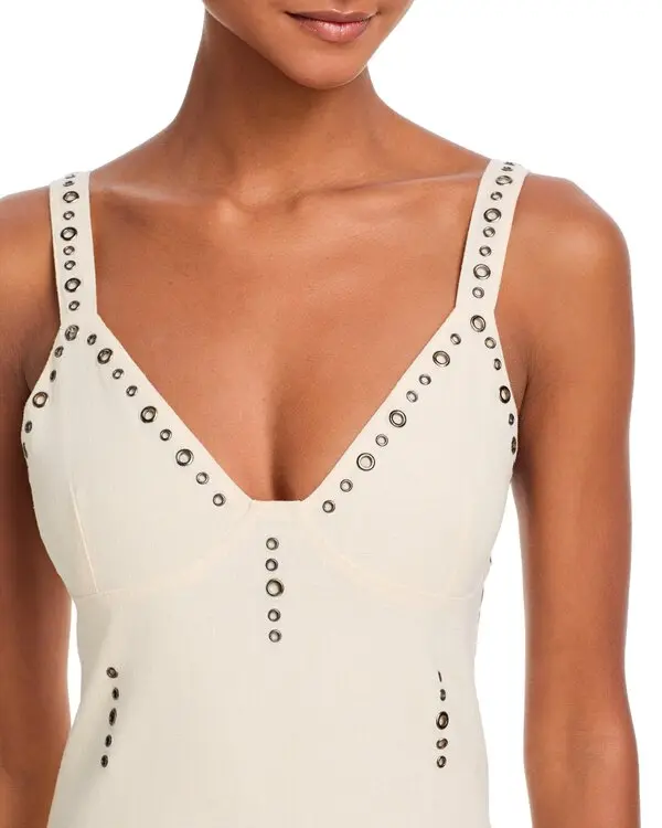 Rag & Bone Aubrey Maxi Dress With Grommet Details - Ivory