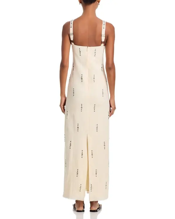 Rag & Bone Aubrey Maxi Dress With Grommet Details - Ivory