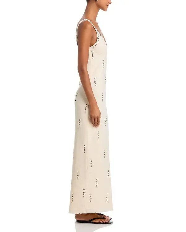 Rag & Bone Aubrey Maxi Dress With Grommet Details - Ivory