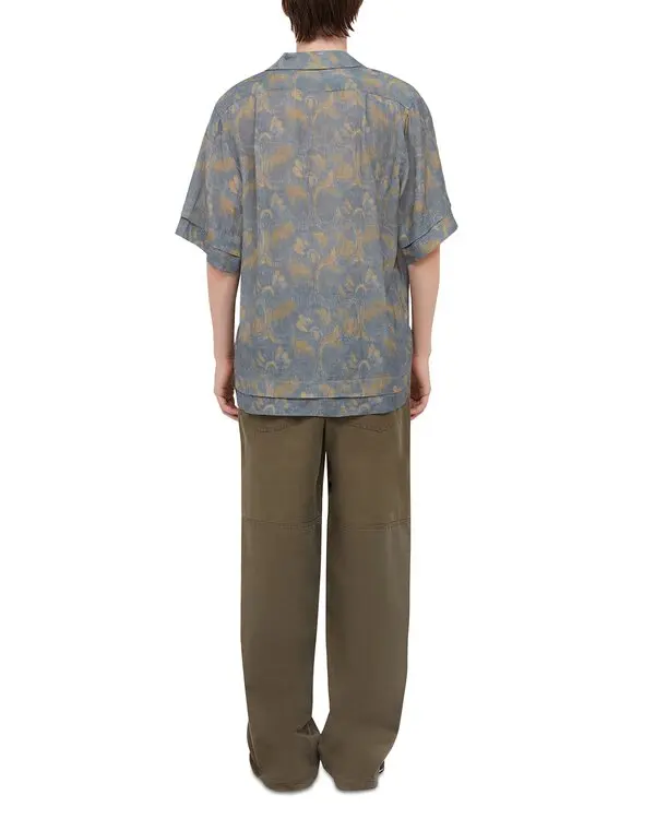 WALES BONNER Flora Bowling Shirt