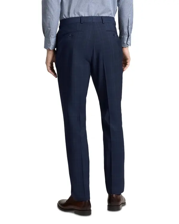 Ted Baker London Modern Fit Plaid Suit Trousers - Navy