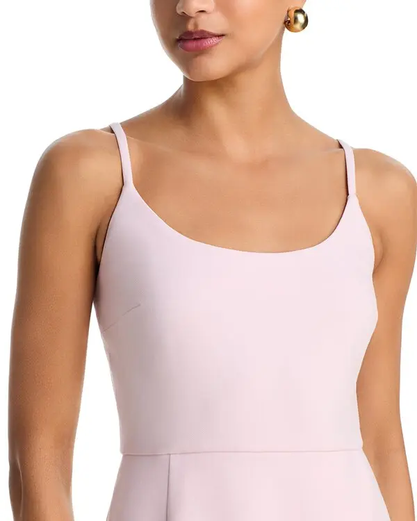 French Connection Whisper Scoop Neck Envelope Mini Dress - Pink Icing