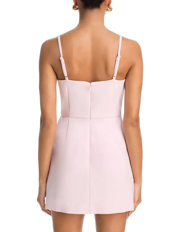 French Connection Whisper Scoop Neck Envelope Mini Dress - Pink Icing