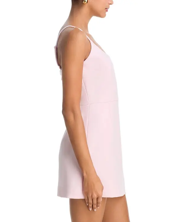 French Connection Whisper Scoop Neck Envelope Mini Dress - Pink Icing