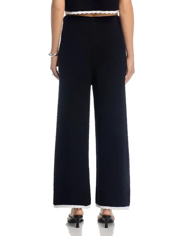 French Connection Teddy Diamond Knit Cropped Pants