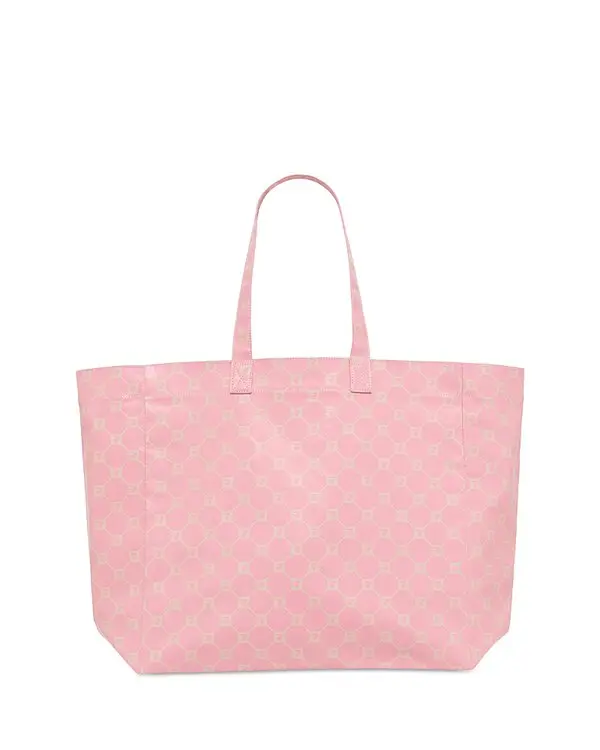 Gerard Darel Lola Monogrammed Canvas Tote Bag - Strawberry