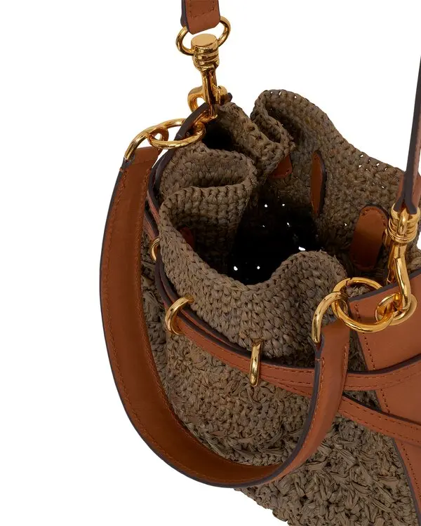 Gerard Darel Le Mini Romy Raffia Bucket Bag