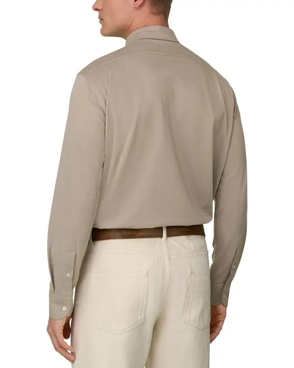 Boggi Milano Regular Fit Japanese Jersey Shirt