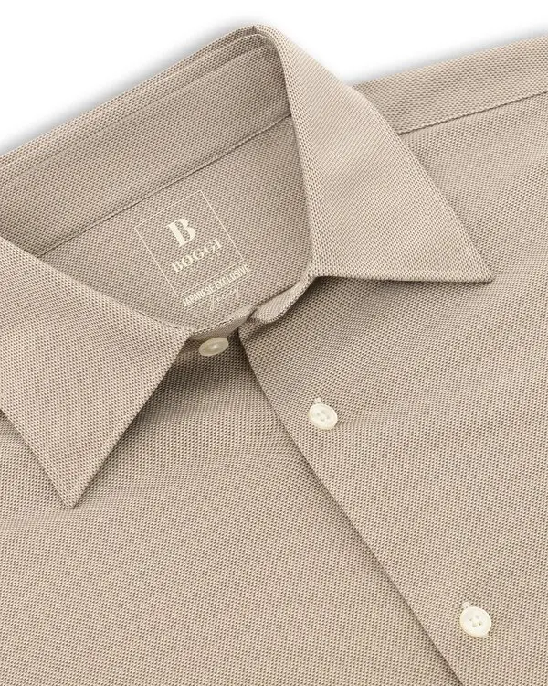 Boggi Milano Regular Fit Japanese Jersey Shirt