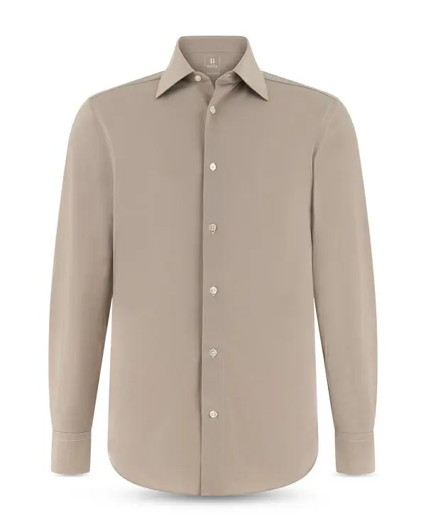 Boggi Milano Regular Fit Japanese Jersey Shirt