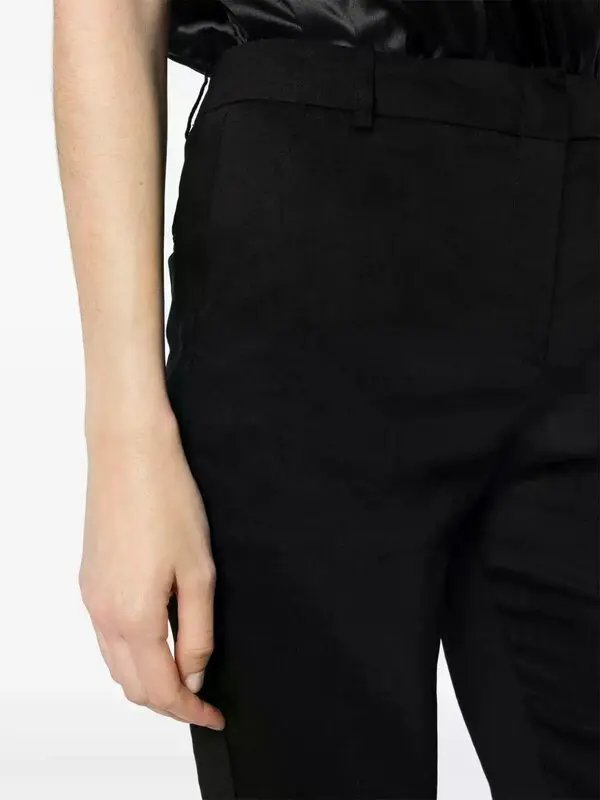 Pinko Bello Mid-waist Cigarette Trousers - Black