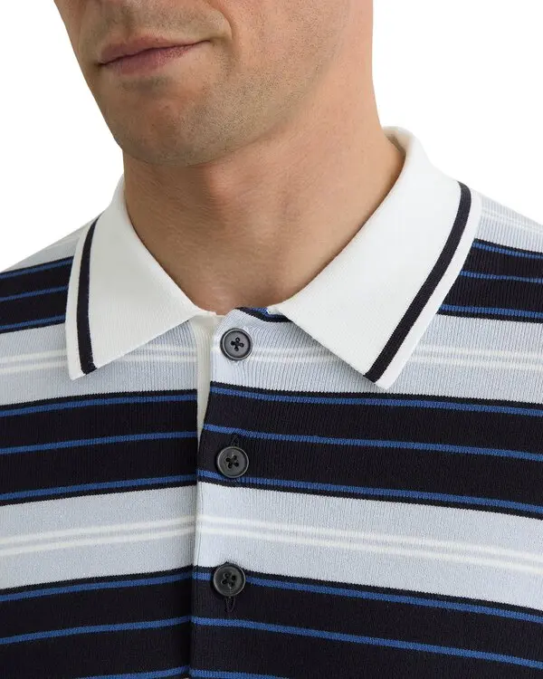 REISS Relaxed Fit Stripe Polo Shirt