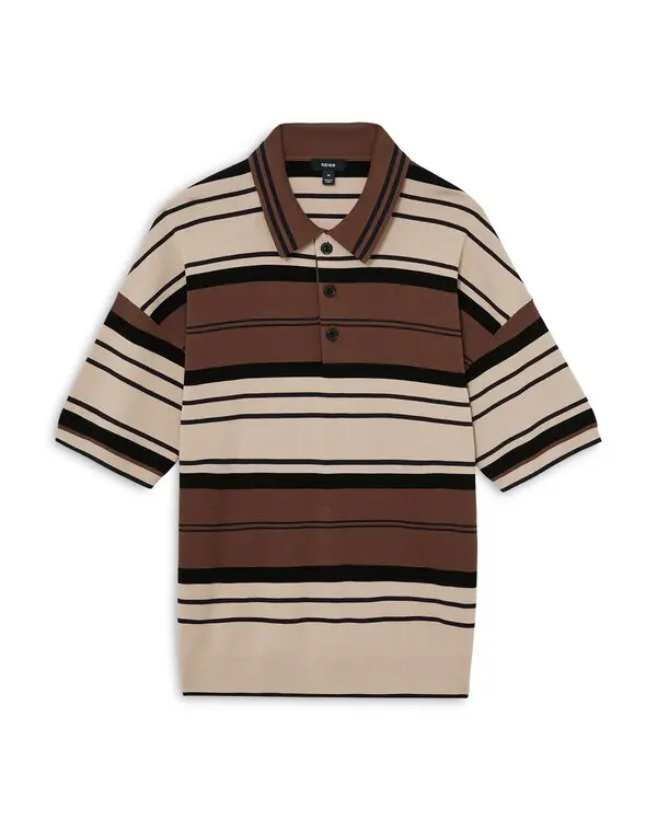 REISS Relaxed Fit Stripe Polo Shirt