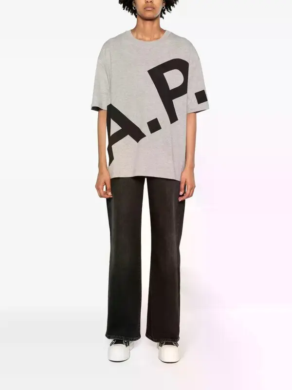 A.p.c. Lisandre Cotton T-shirt - Grey