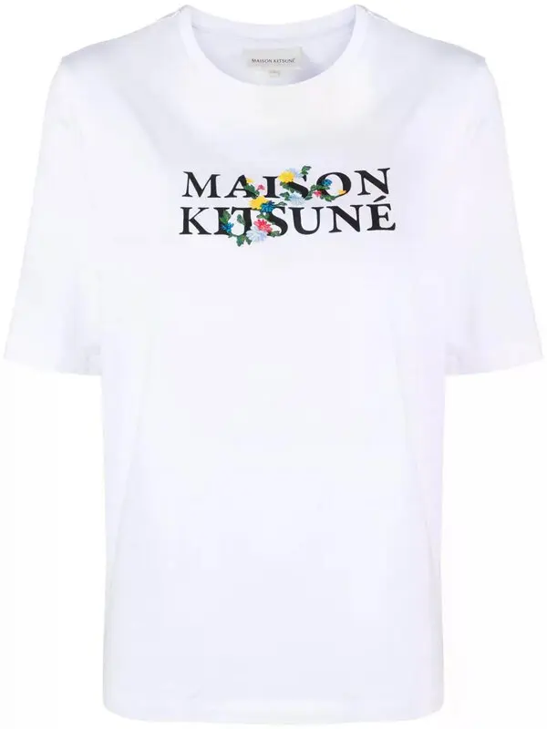 Maison Kitsuné Logo-print Cotton T-shirt