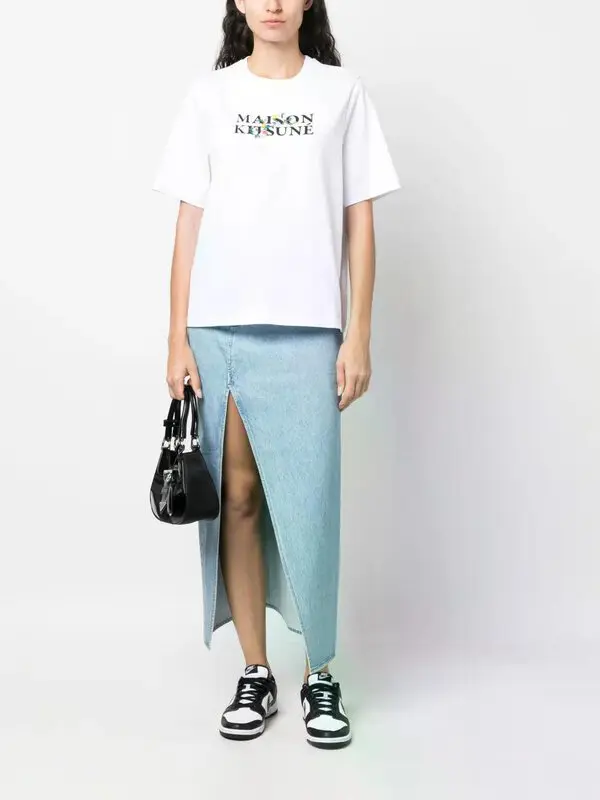 Maison Kitsuné Logo-print Cotton T-shirt