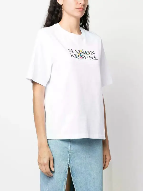 Maison Kitsuné Logo-print Cotton T-shirt