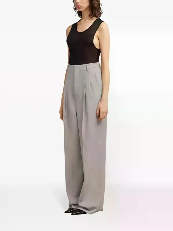 AMI Paris Pleated Palazzo Pants