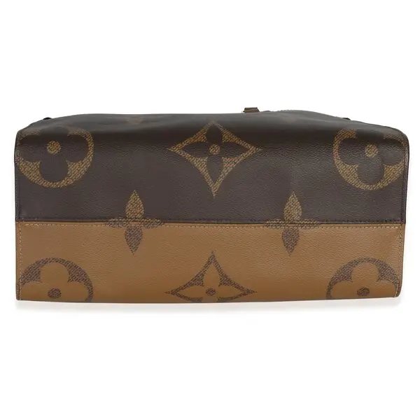 LOUIS VUITTON Onthego Mm Tote Reverse Monogram Giant Canvas