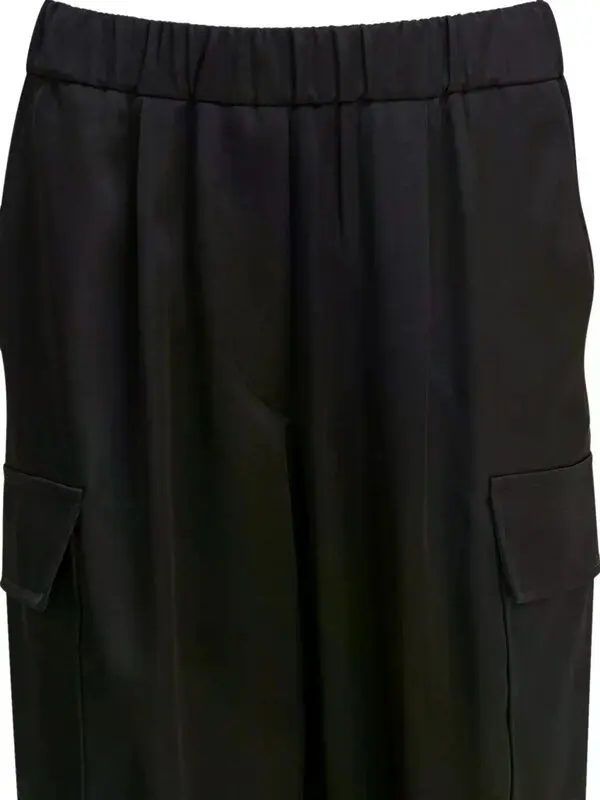 SEMPER Tapered Trousers With Cargo Pockets - Black