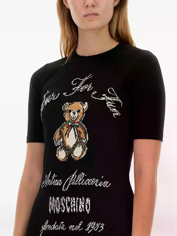 Moschino Teddy Graphic Mini Dress