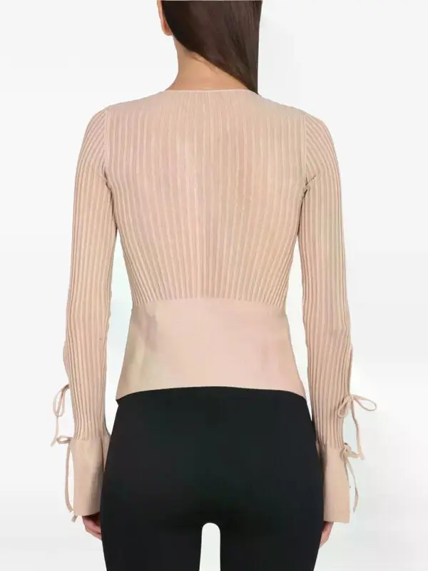 ANDREĀDAMO Tie-front Cardigan
