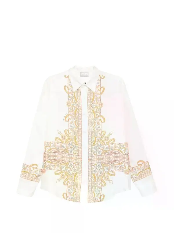 PIERRE-LOUIS MASCIA Graphic-print Shirt - White