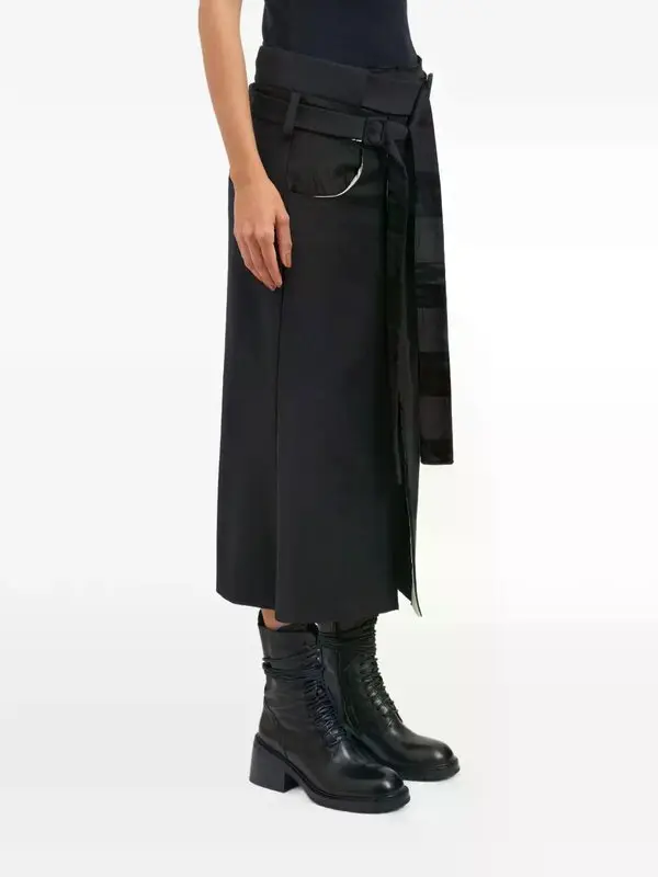 ALESSANDRA MARCHI Midi Skirt With Belt