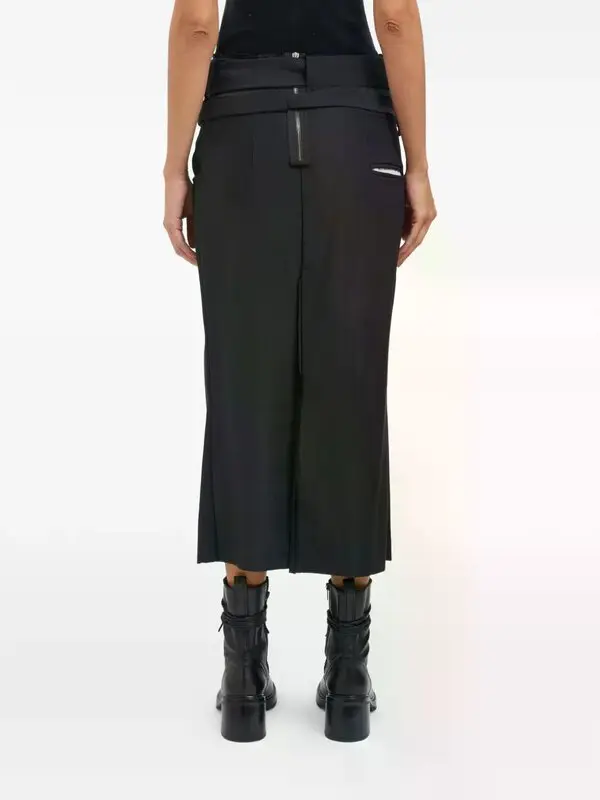 ALESSANDRA MARCHI Midi Skirt With Belt