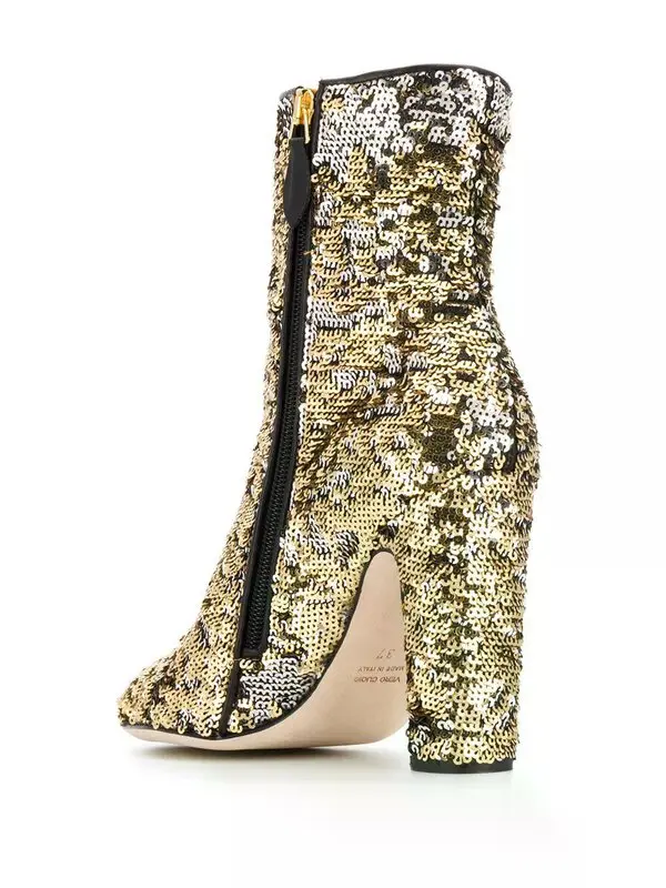 Paris Texas Sequin-embellished Ankle Boots