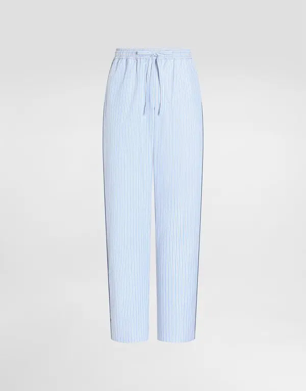 Dolce & Gabbana Striped Poplin Trousers - Multicolor