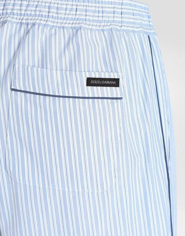 Dolce & Gabbana Striped Poplin Trousers - Multicolor