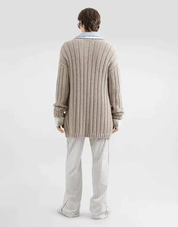 Dolce & Gabbana Striped Poplin Trousers - Multicolor