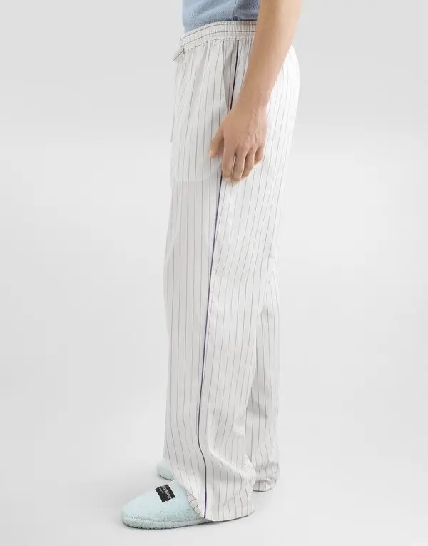 Dolce & Gabbana Striped Poplin Trousers - Multicolor