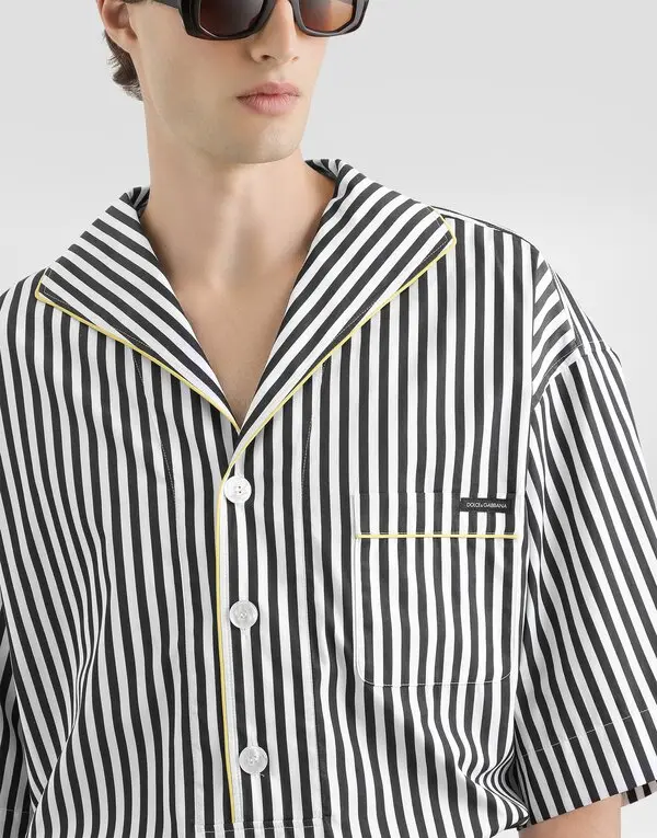 Dolce & Gabbana Striped Poplin Shirt - Multicolor