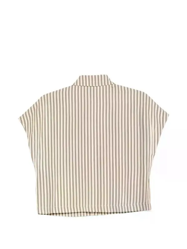ALYSI Striped Buttoned Shirt - Neutrals