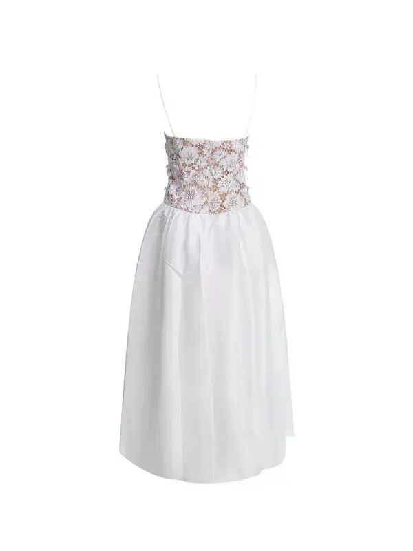 SELF-PORTRAIT Lace-detail Midi Dress