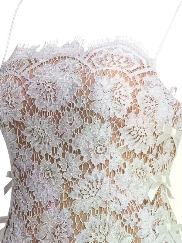 SELF-PORTRAIT Lace-detail Midi Dress