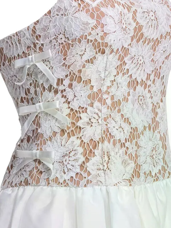 SELF-PORTRAIT Lace-detail Midi Dress