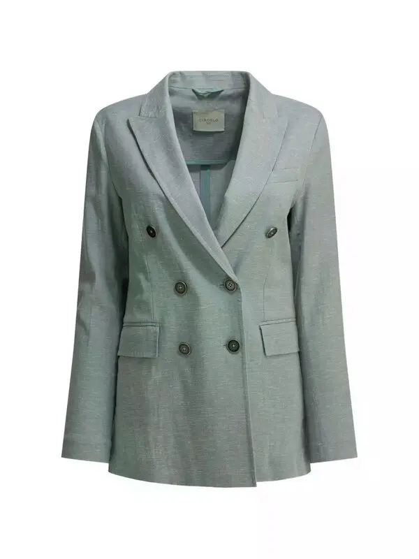 CIRCOLO 1901 Button Blazer - Blue
