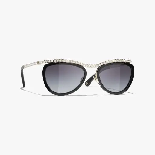 Chanel Cat Eye Sunglasses - Black